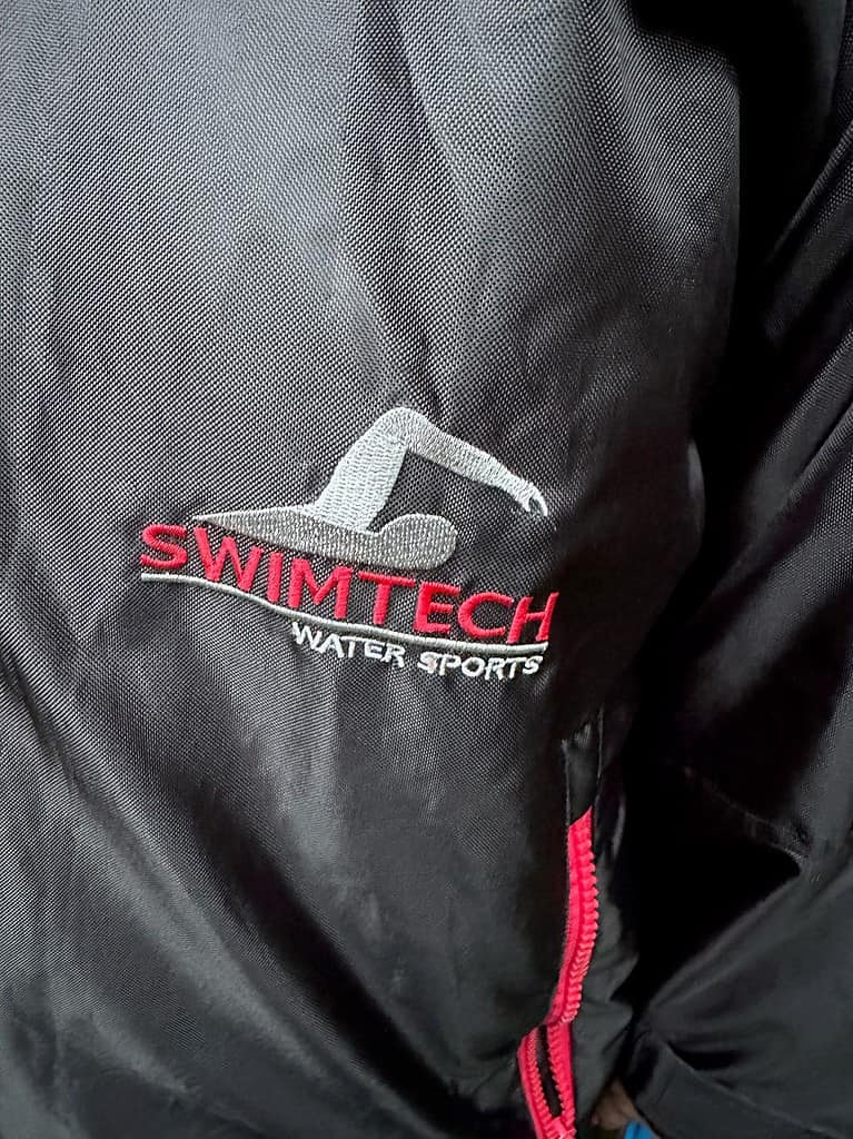 SwimTech Parka Robe is a great way to stay warm