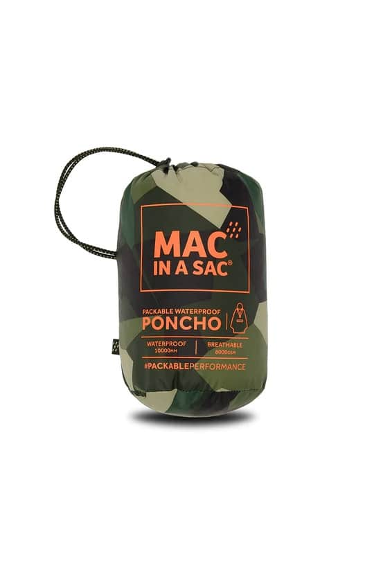 Mac in a Sac Poncho Packable Waterproof Cape
