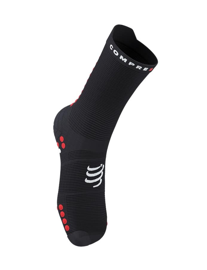 Compressport Pro Racing Socks v4.0 Run High – Black/Red | Outdoor Insight