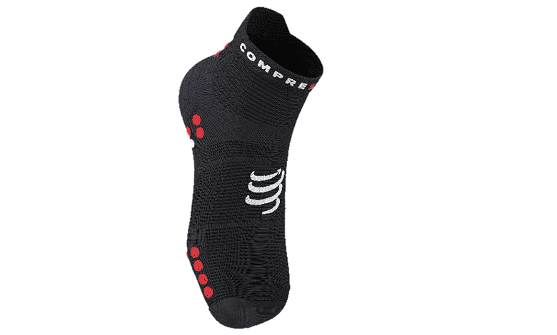 Compressport Pro Racing Socks v4.0 Run Low - Black/Red | Outdoor Insight