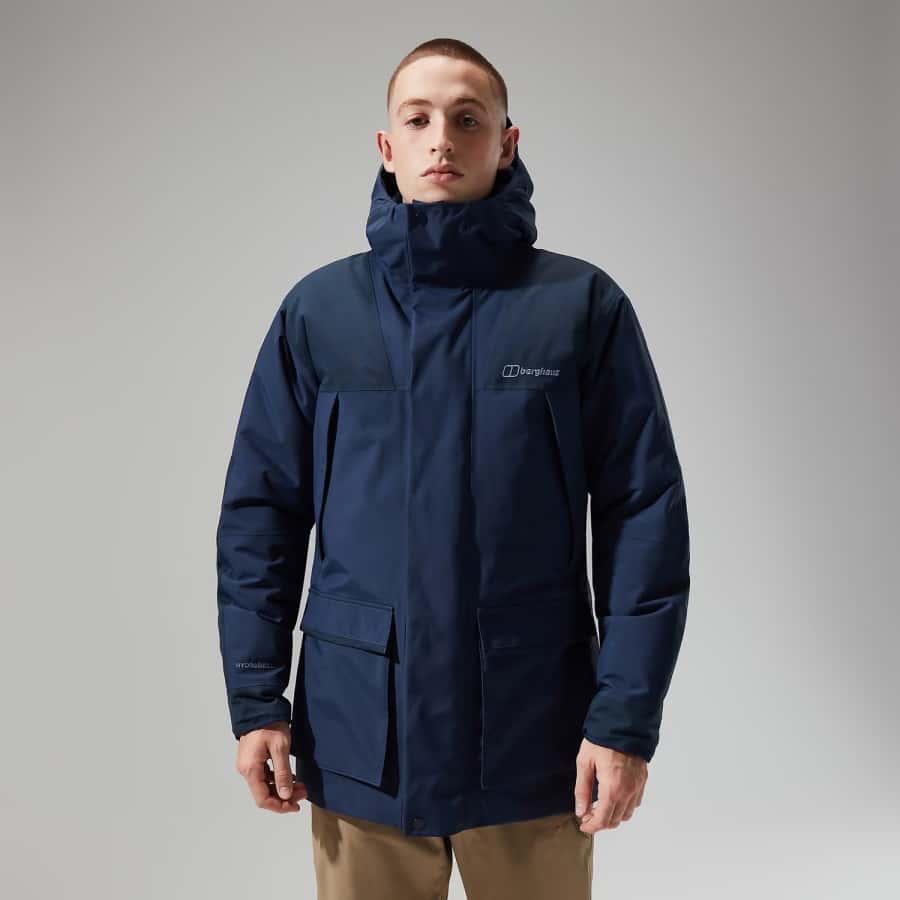 Berghaus Men's Breccan Insulated Waterproof Parka – Blue | Outdoor Insight
