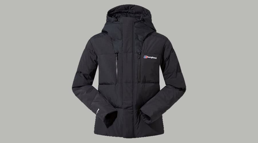 Berghaus Women's Saffren Hooded Down Insulated Jacket – Black | Outdoor ...