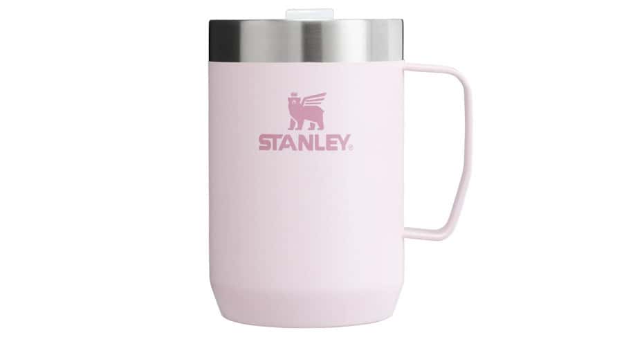 Stanley Stay Hot Camp Mug 0.23L in Rose Quartz | Outdoor Insight