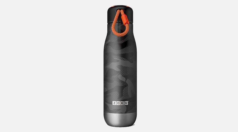 Zoku 18oz Stainless Steel Bottle - Black Camo | Outdoor Insight