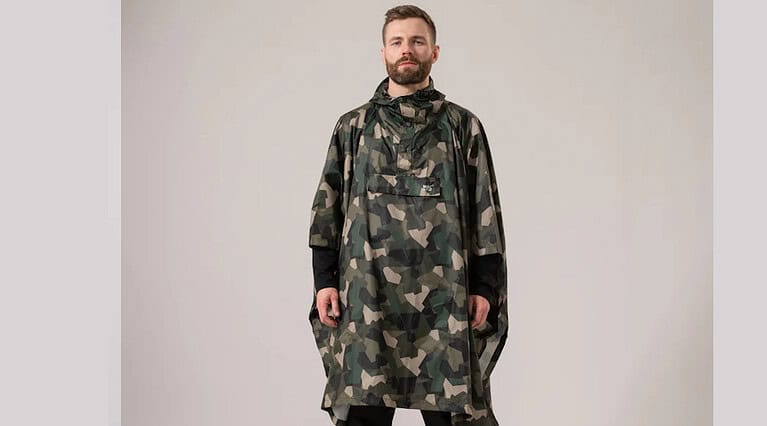 Mac in a Sac Poncho Packable Waterproof Cape – Green Camo | Outdoor Insight