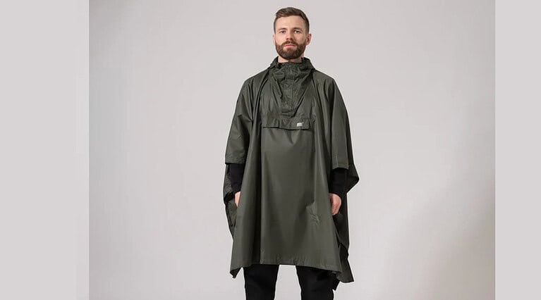 Mac in a Sac Poncho Packable Waterproof Cape – Khaki | Outdoor Insight