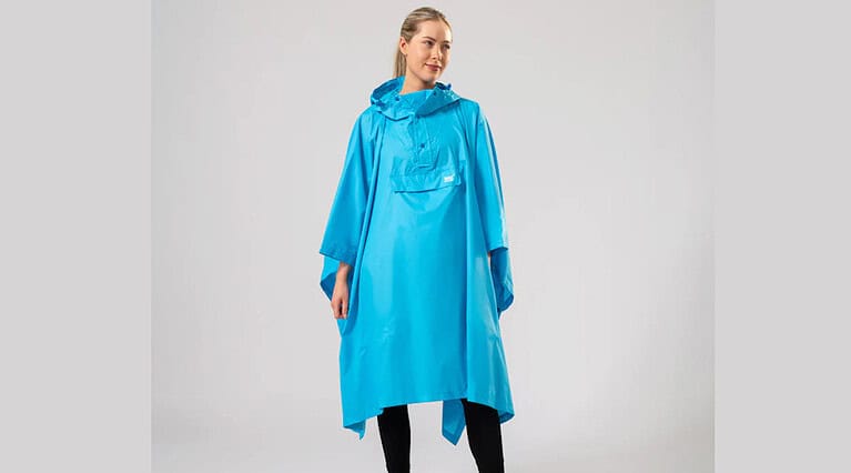 Mac in a Sac Poncho Packable Waterproof Cape – Neon Blue | Outdoor Insight