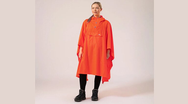 Mac in a Sac Poncho Packable Waterproof Cape – Neon Orange | Outdoor ...